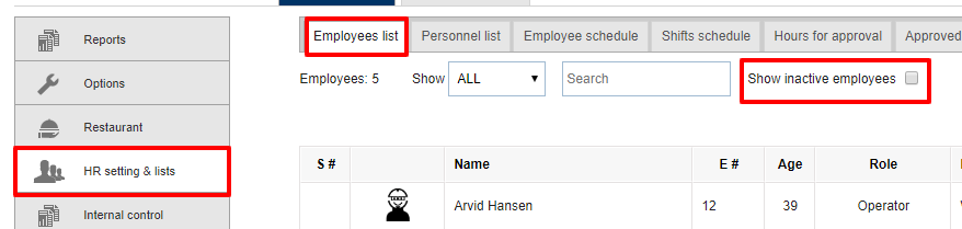 How to activate inactive employees – gastroplanner.com