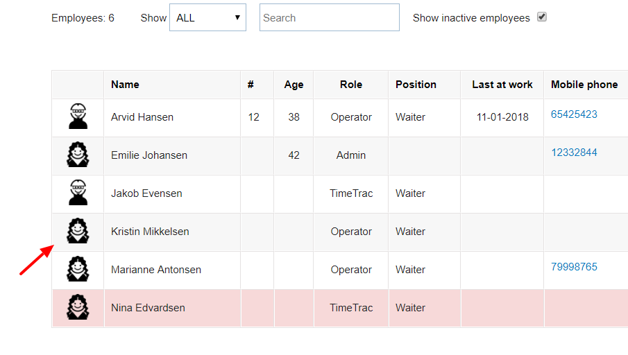 How to activate inactive employees – gastroplanner.com