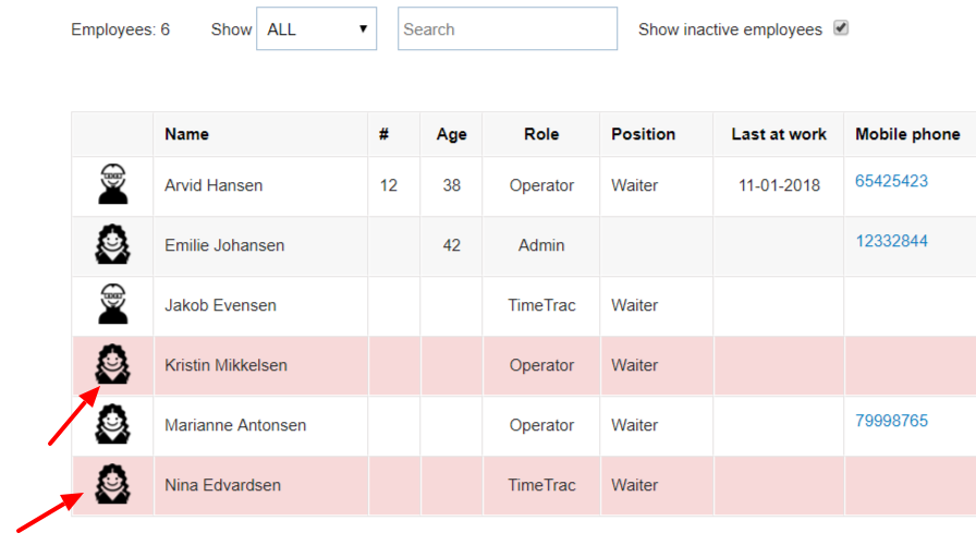 How to activate inactive employees – gastroplanner.com
