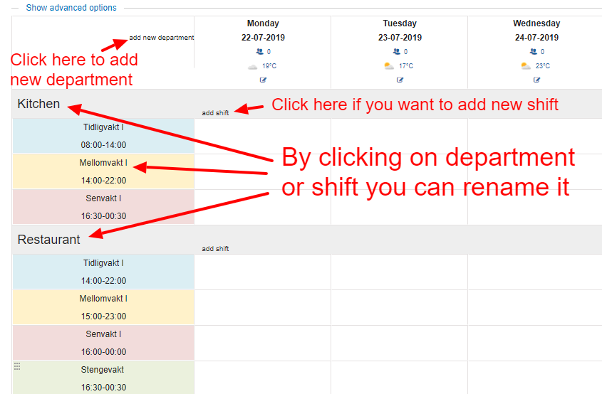 How To Create Shifts Schedule For My Employees Gastroplanner